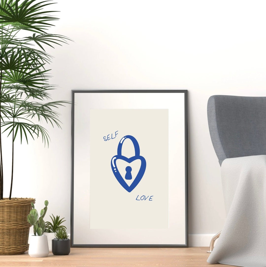SELF LOVE PRINT, Digital Download Print, Wall Decor, Large Printable ...