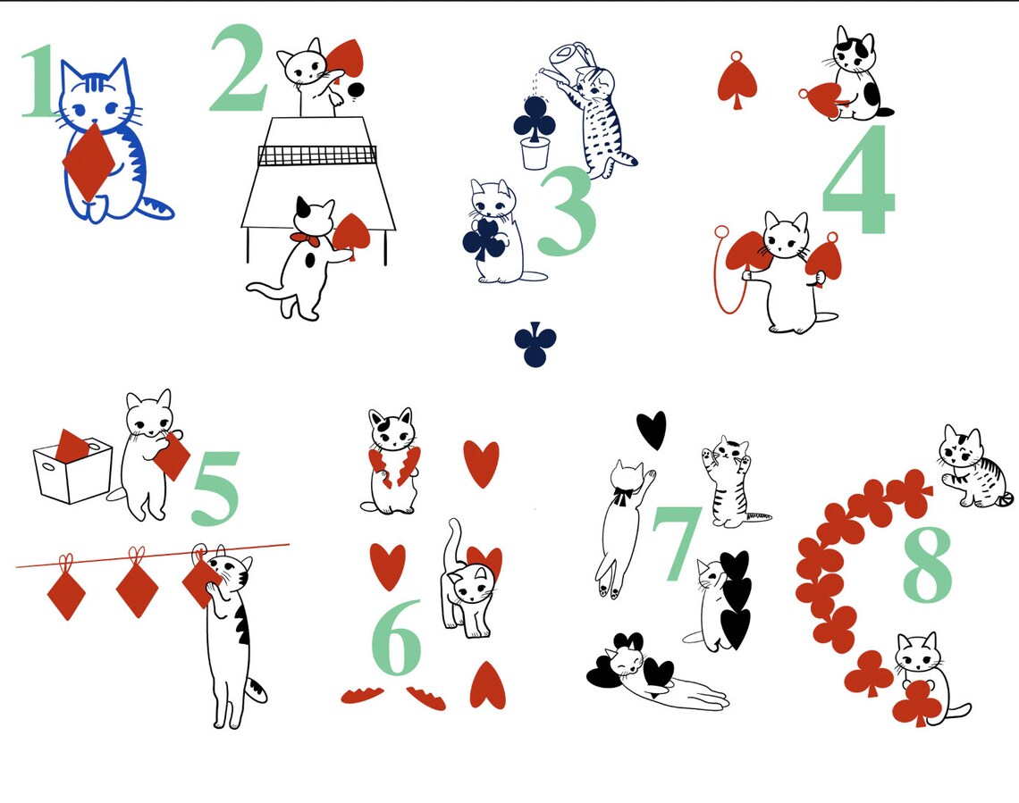 CUSTOM CAT PLAYING Card Digital Download Print Wall Decor - Etsy