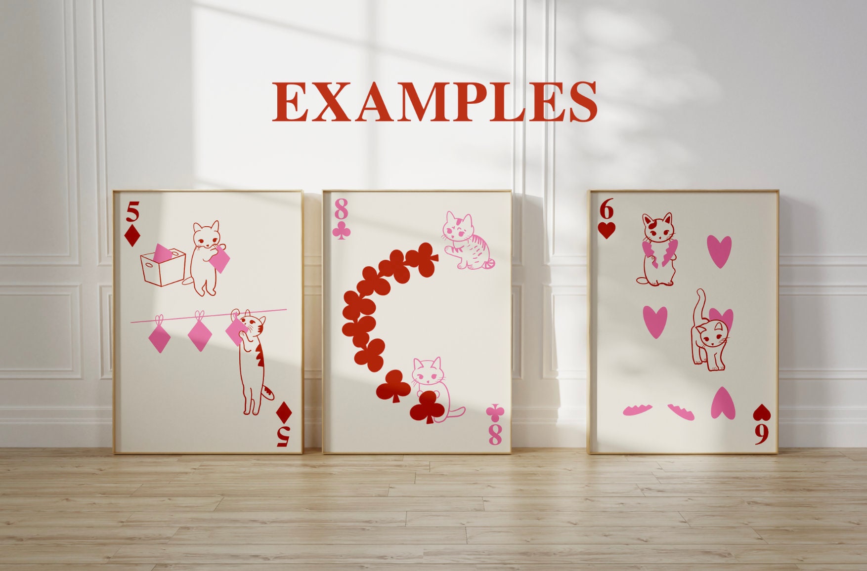 CUSTOM CAT PLAYING Card Digital Download Print Wall Decor - Etsy