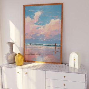 COSTAL BEACH ART | Retro Coastal Art | Vintage Beach Art | Trendy Wall ...