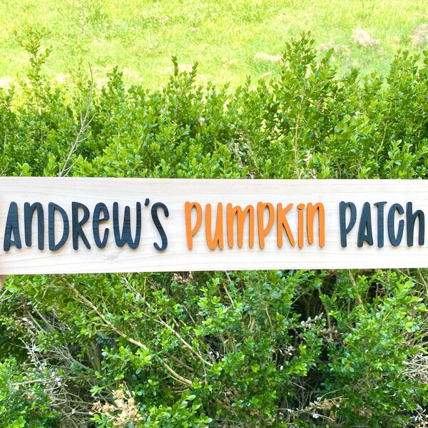 Pumpkin Patch Sign - Etsy