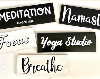 Meditation in Progress Sign - Etsy