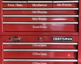 Tool Box Labels - Etsy