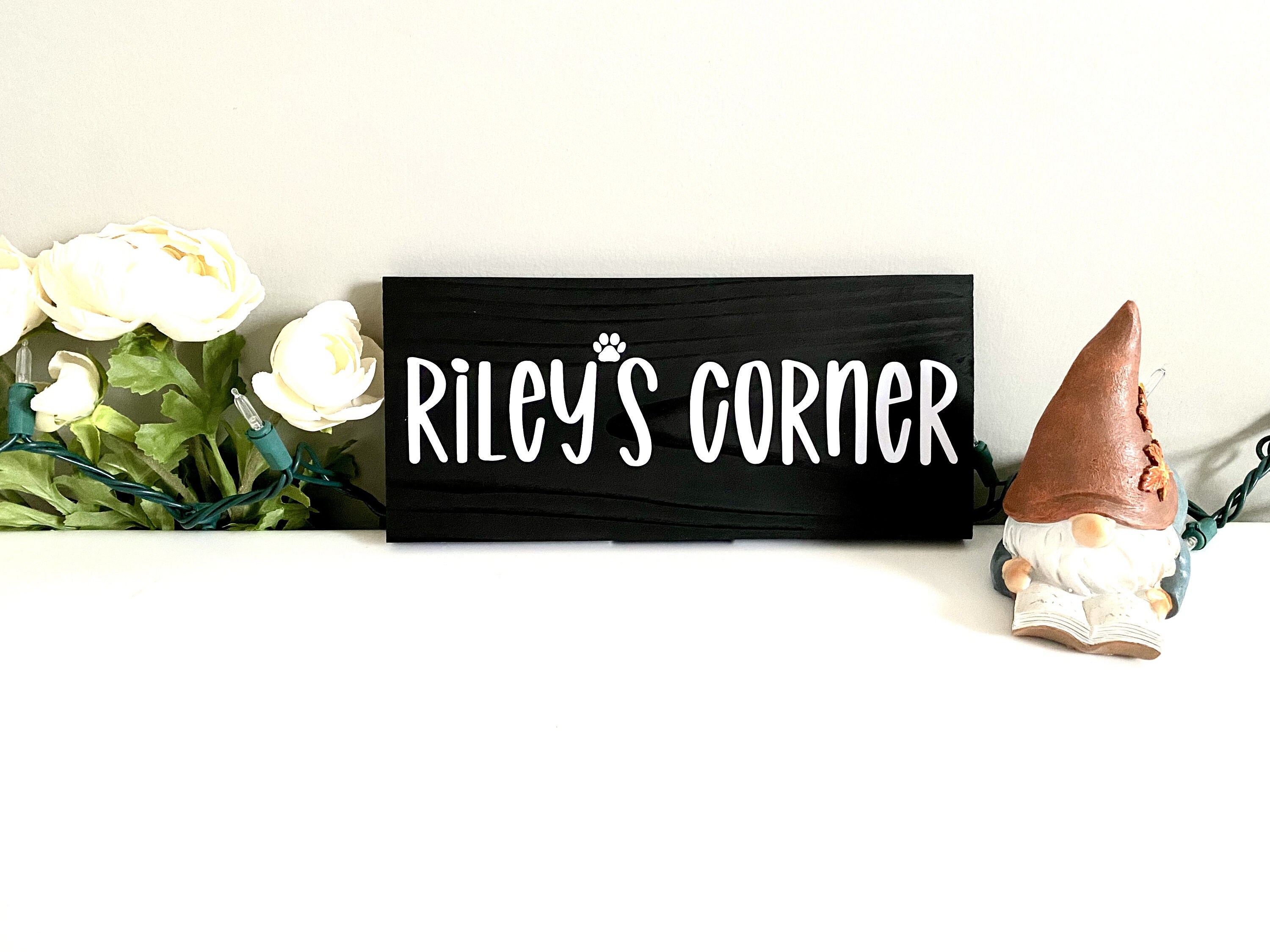 Personalized Pet Corner Sign Cat Corner Sign Dog Corner - Etsy
