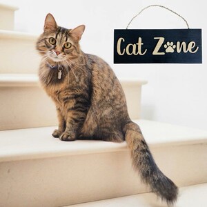 Cat Zone Sign - Pet Sign - Cat Lover Sign - Pet Decor - Cat Lover - Pet ...
