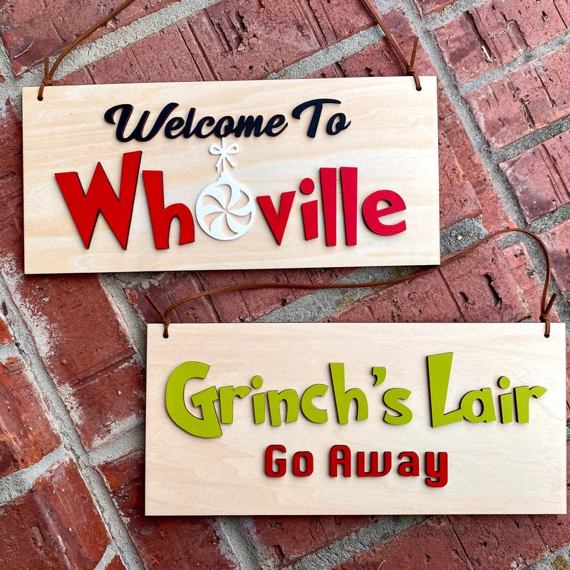 Grinch Sign - Etsy