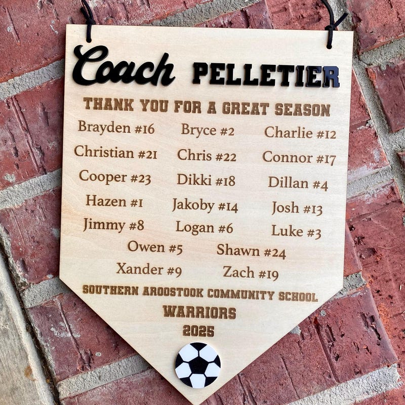 Wood Acrylic Soccer Plaque - Etsy