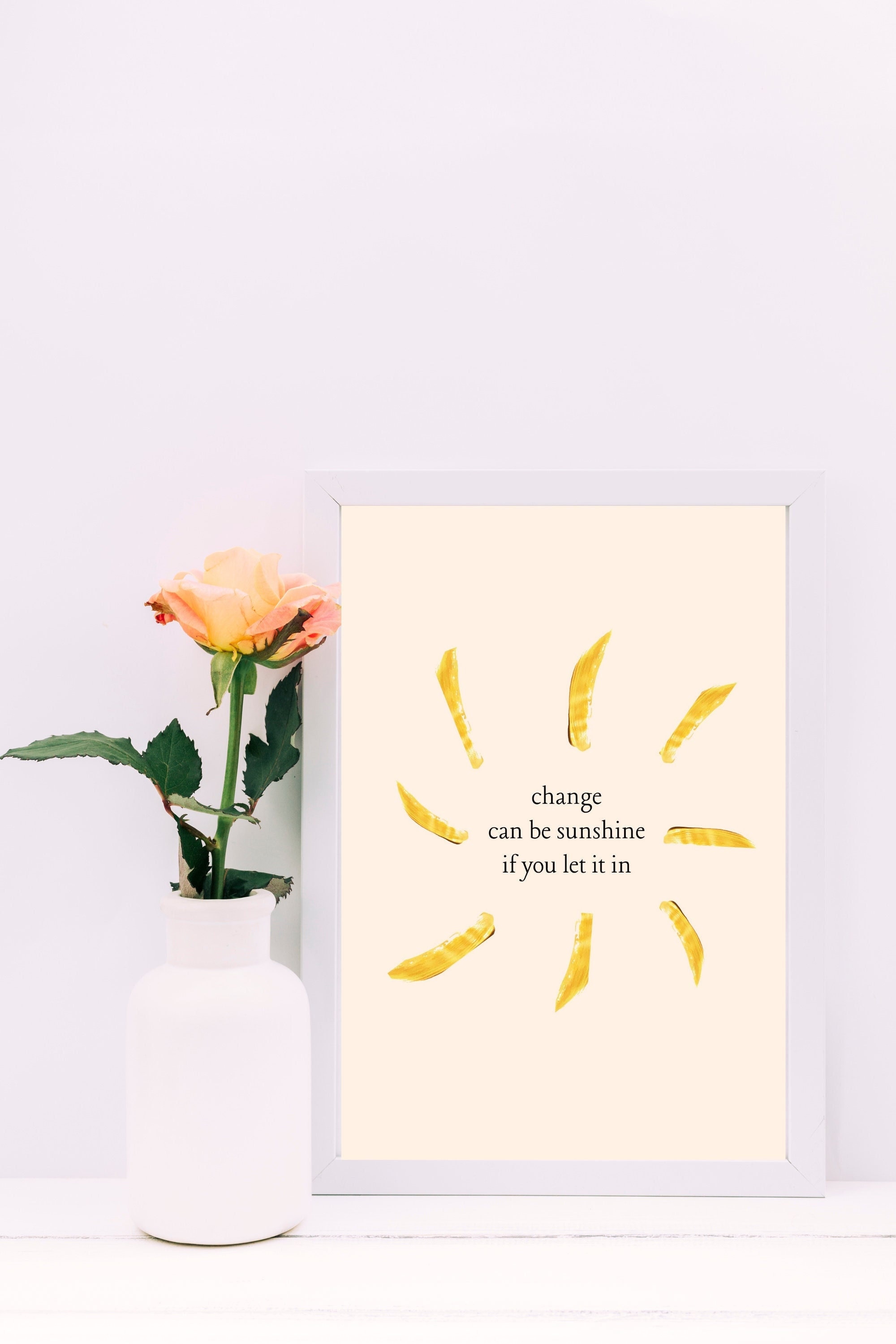 Change Art, Change Quote, Growth Poster, Therapist Office, Room Decor ...