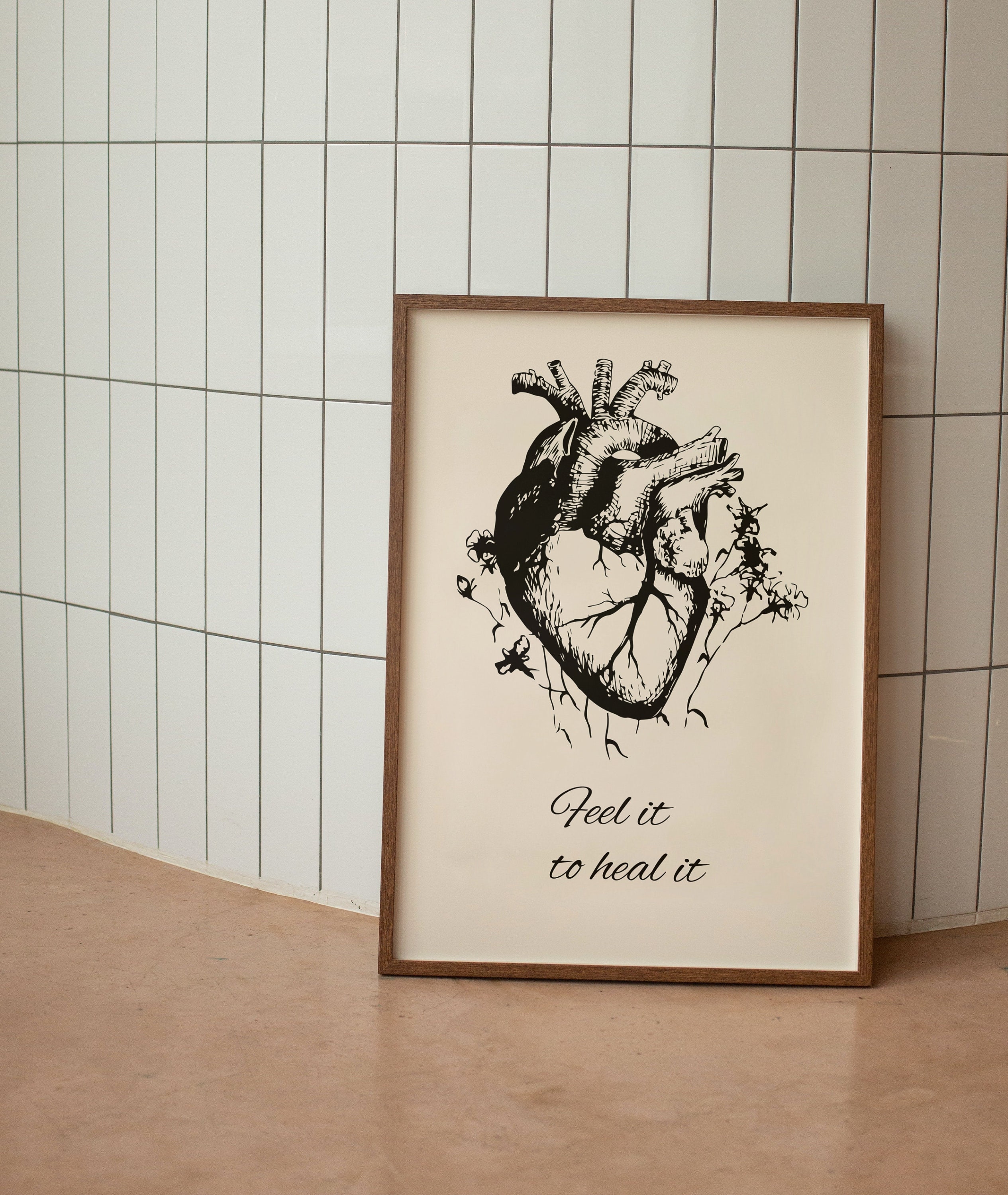 Feel It to Heal It, Printable Art, Digital Art, Healing Art, Heart ...