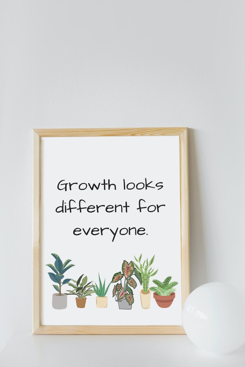 Growth Looks Different for Everyone, Growth Art, Psychology Art, Spring ...