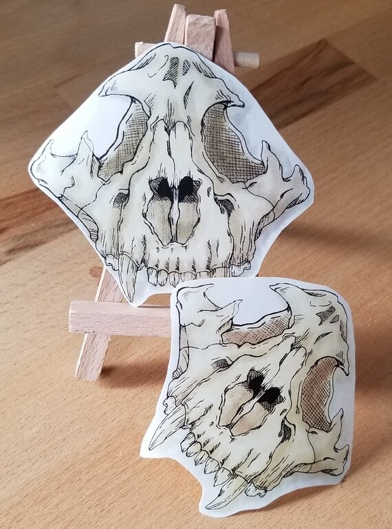 Animal Skull Sticker - Etsy