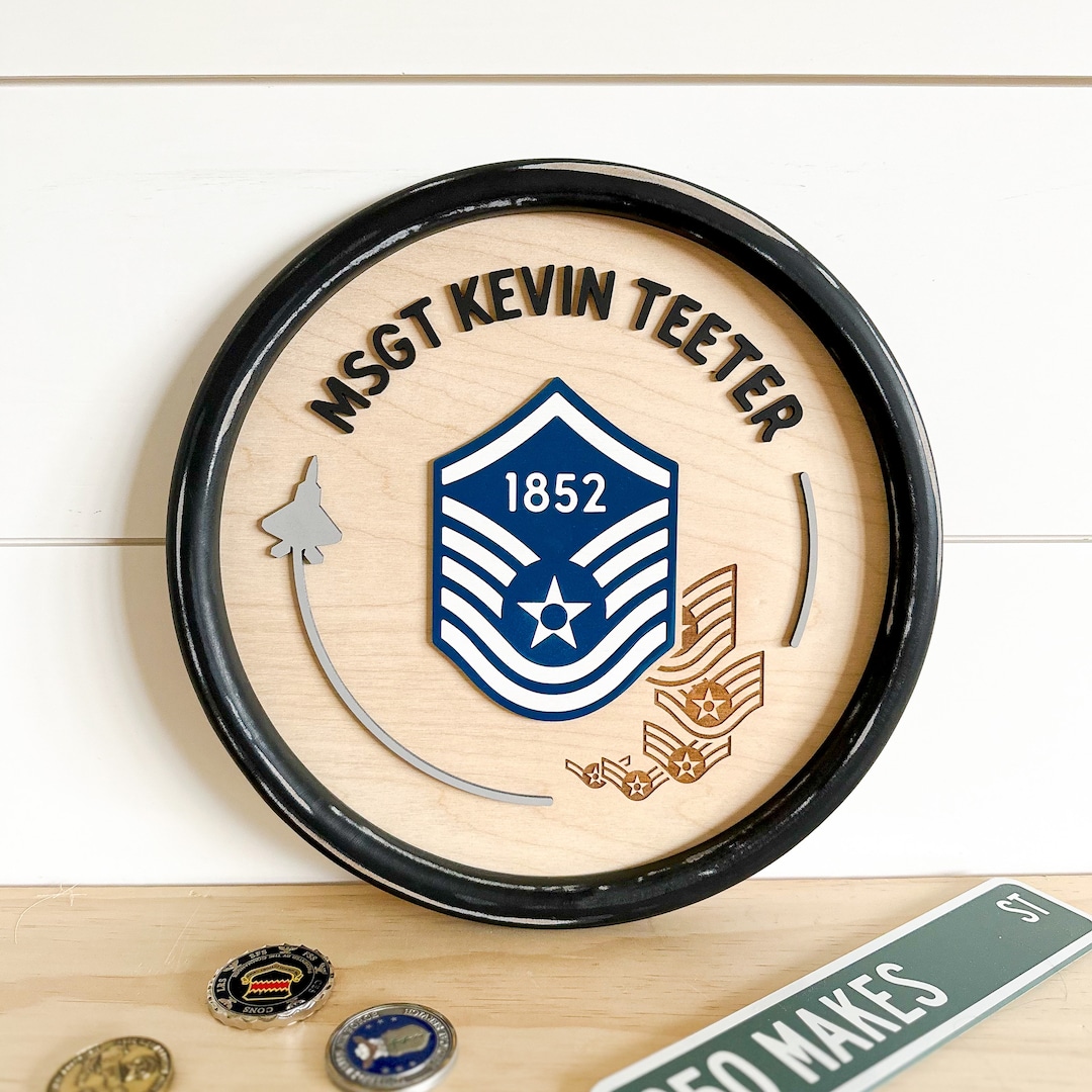 Air Force Promotion Gift Military Promotion Plaque Military Gift USAF ...