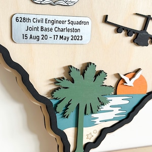 Custom Air Force Going Away Gift for PCS US State Sign Custom Military ...