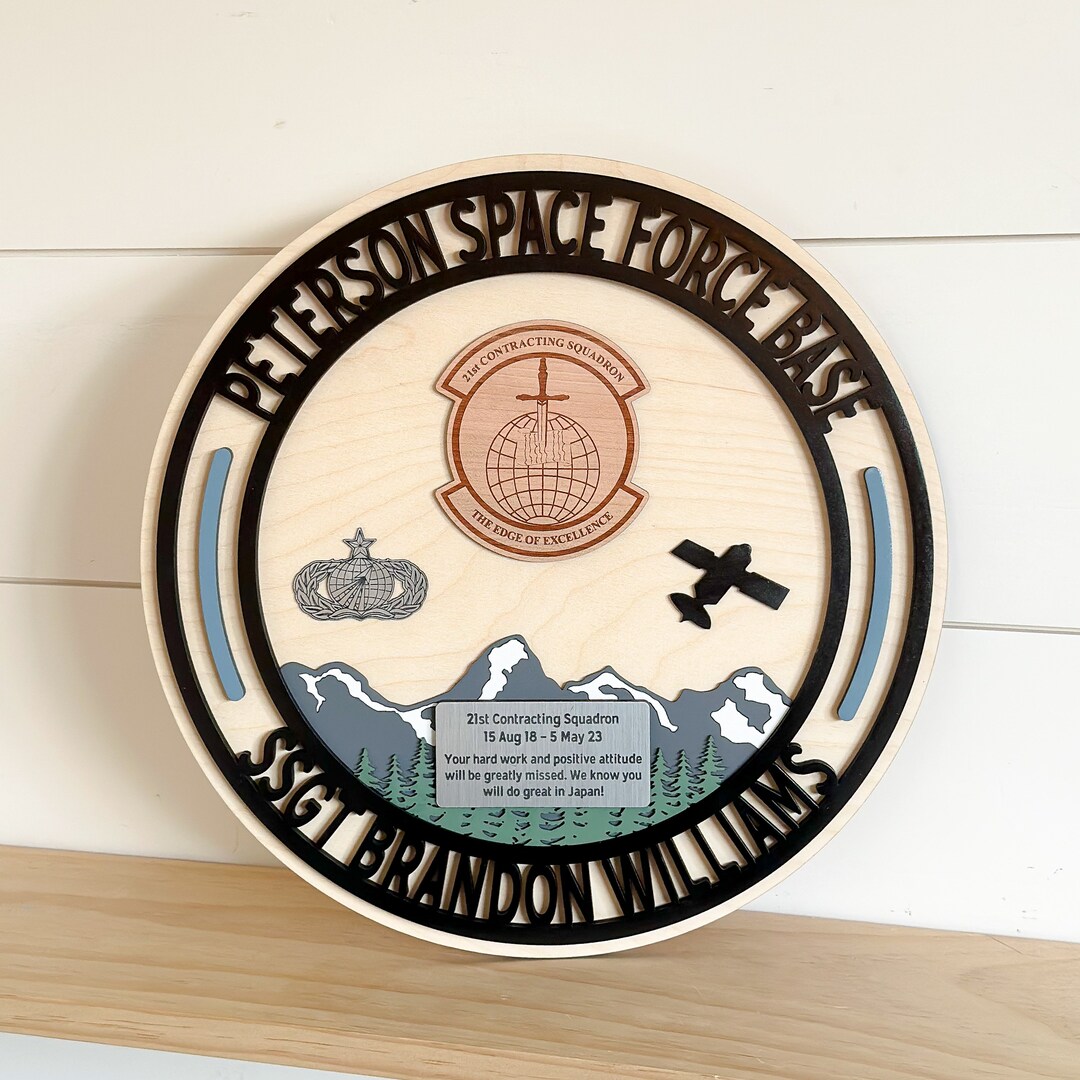 Military Base Design Gift for PCS, Any Base, Air Force Going Away Gift ...