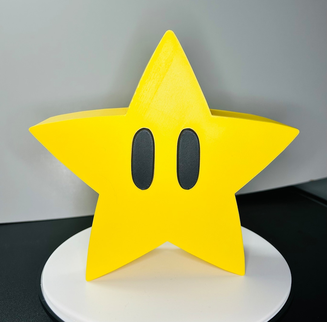 Mario Star Piggy Bank With Magnetic Enclosure - Etsy
