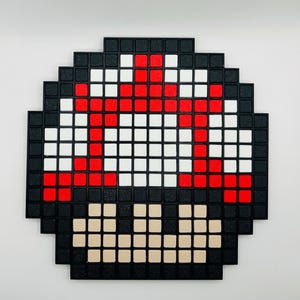 Super Mario Bros. Pixel Puzzle - 151 Pieces of Retro Fun! - Etsy