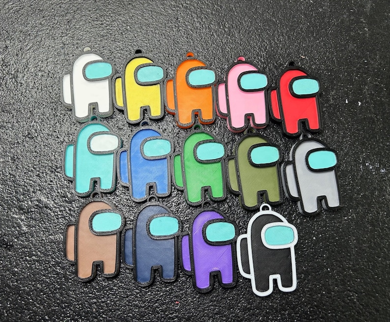 Among Us Keychains - Etsy