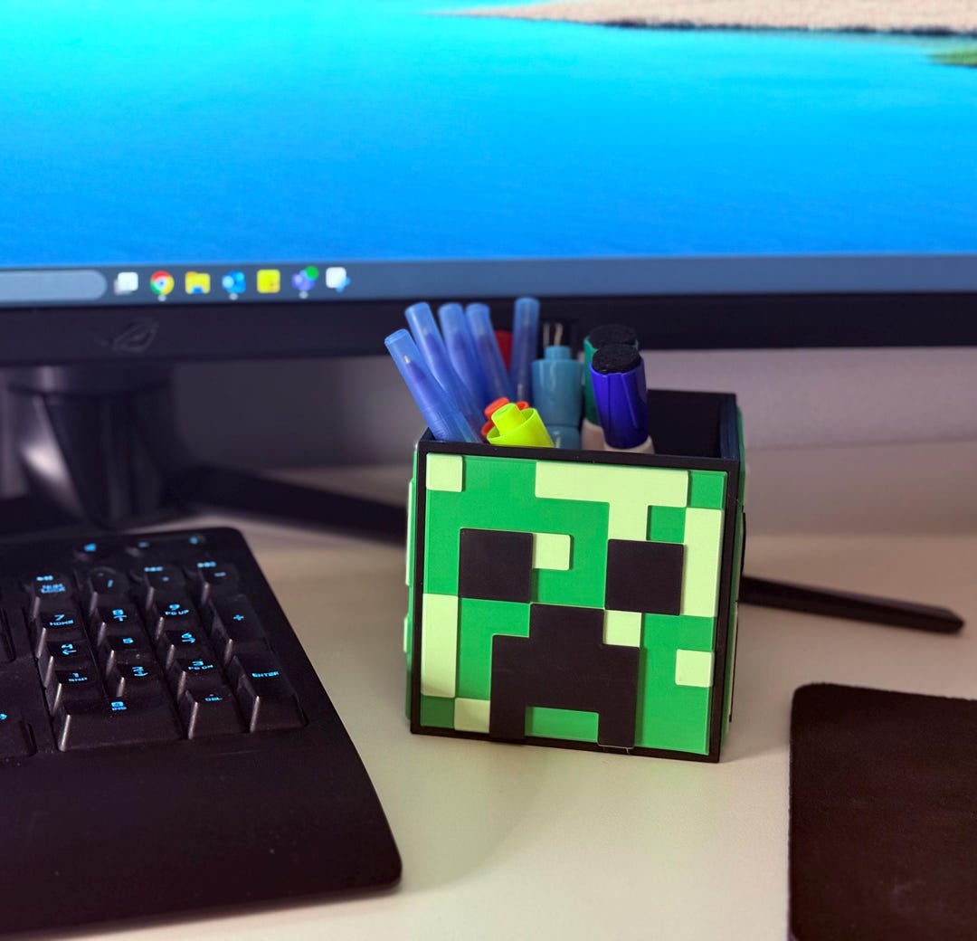 Minecraft Creeper Storage Box - Etsy