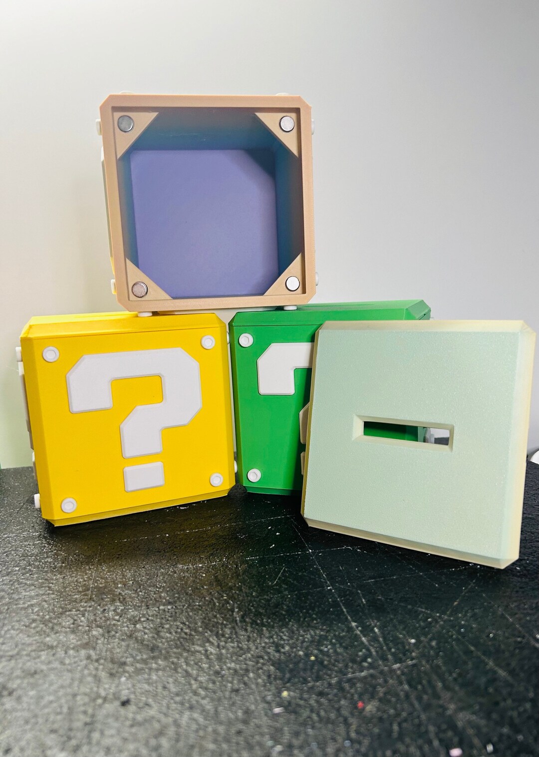 Mario Mystery Box Piggy Bank W/ Magnetic Lid - Etsy