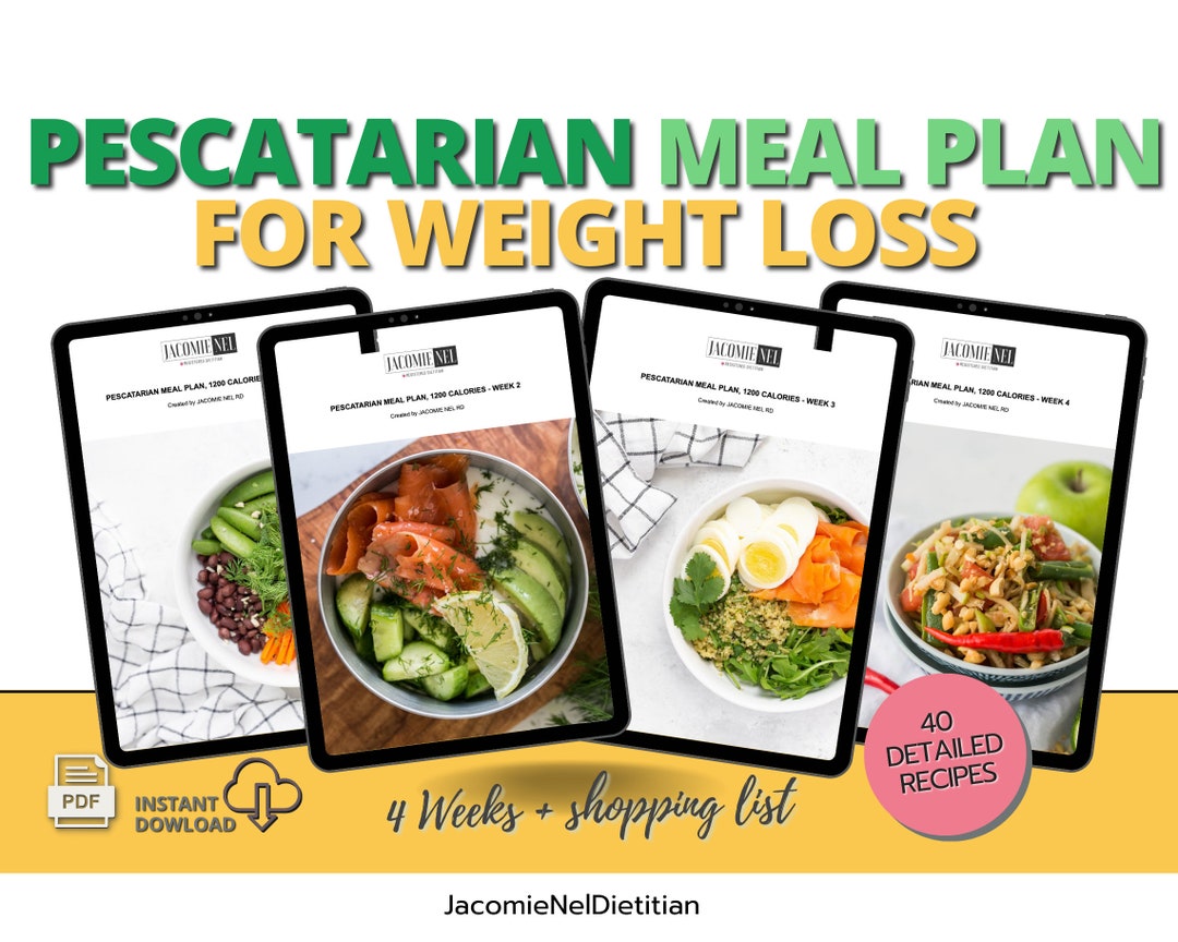 Pescatarian Meal Plan | 4 Weeks Weight Loss Pescatarian Diet Plan ...