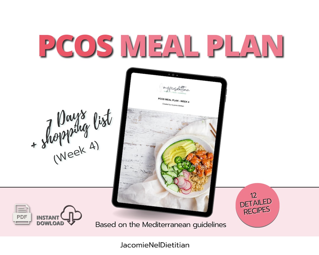 Week 4 PCOS Meal Plan: Low Carb Diet & Gluten-free Recipes for ...
