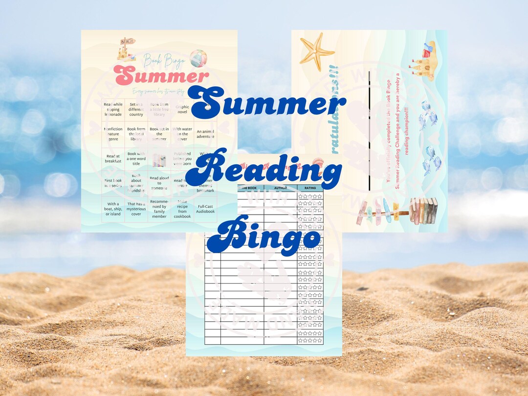 Summer Reading Bingo Printable: Kids Book Challenge, Homeschool ...