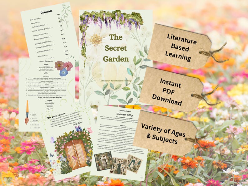 The Secret Garden Literature Based Homeschool Study - Etsy