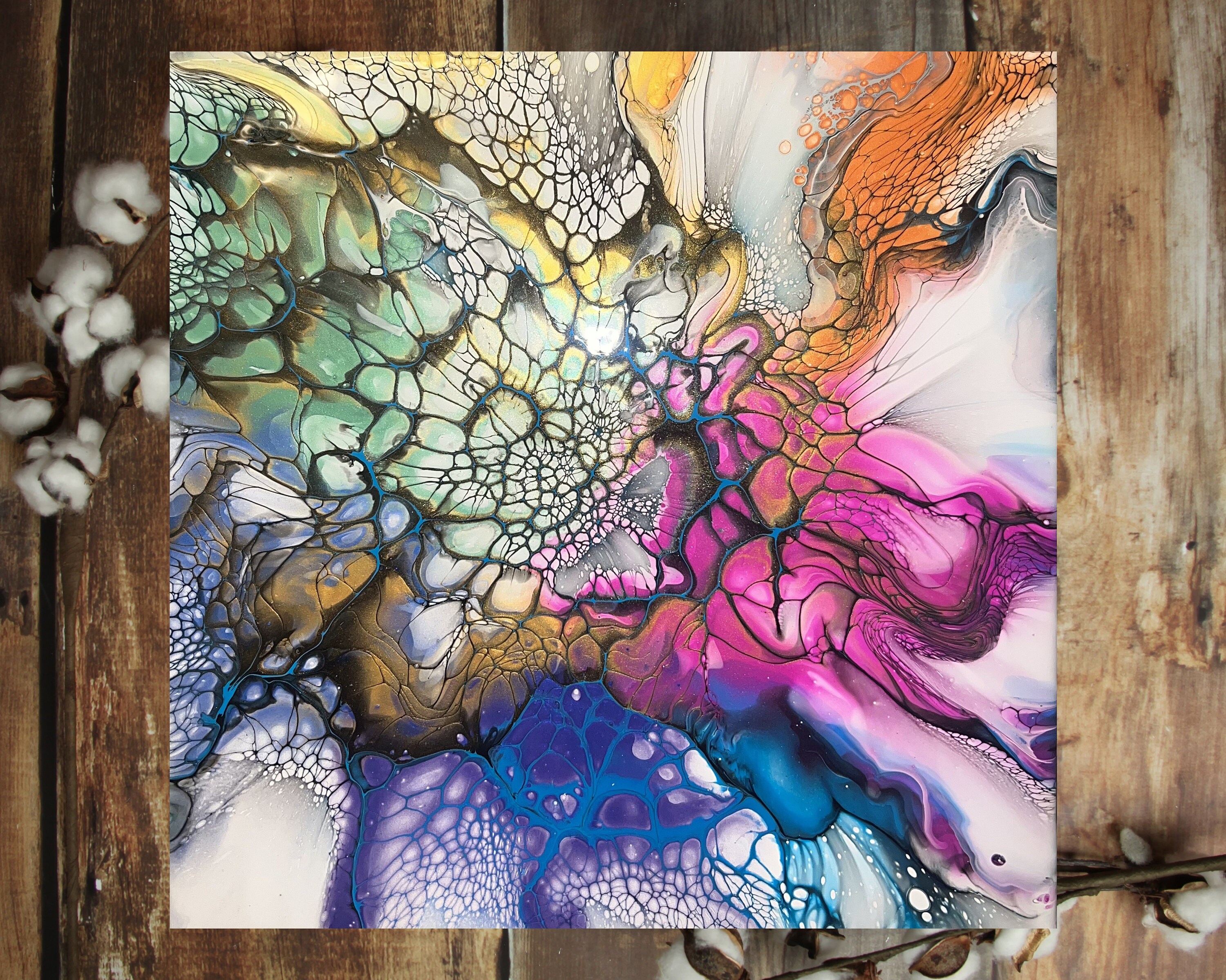 Color Wheel Acrylic Painting on Canvas - Etsy