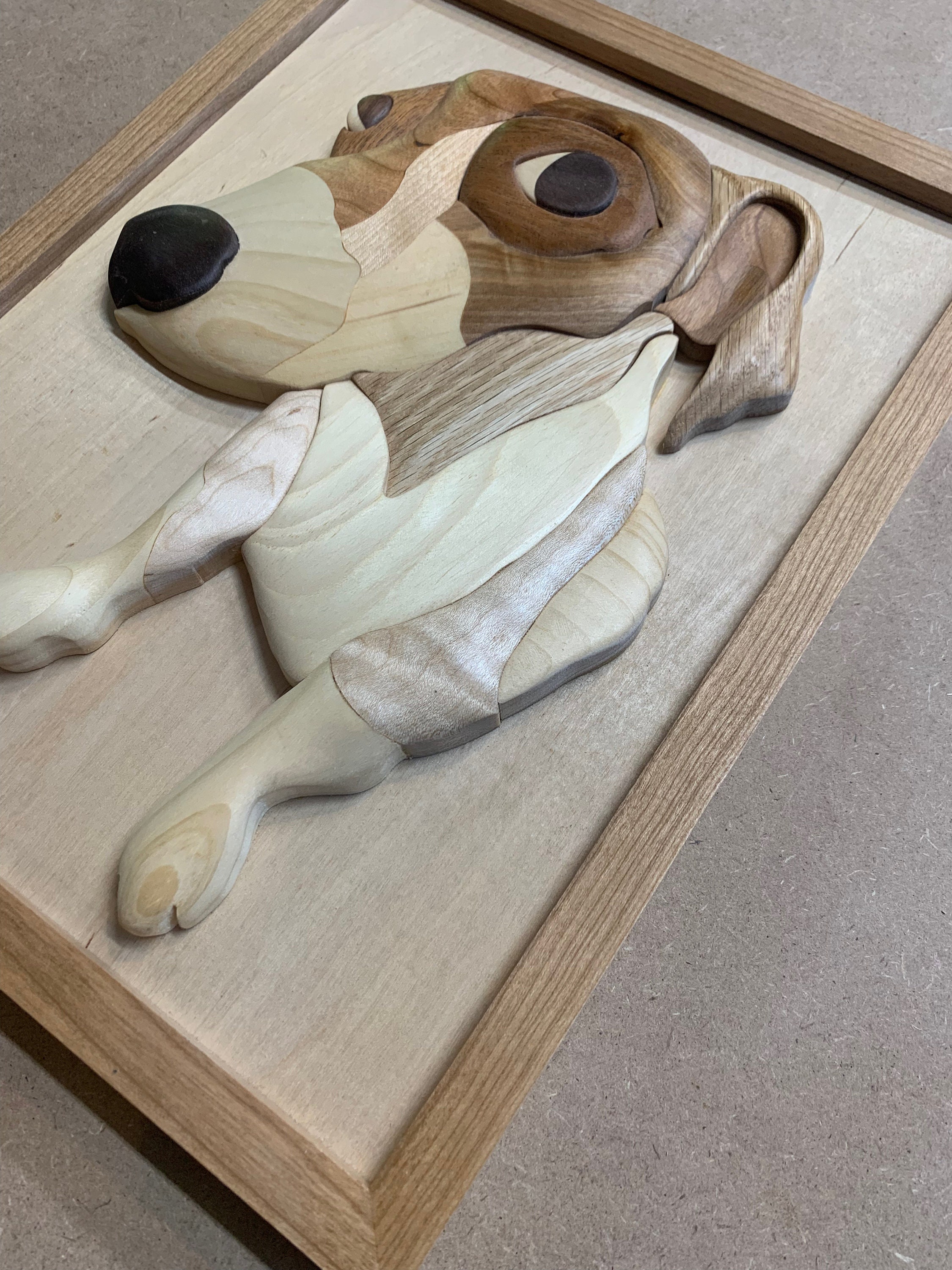Dog Intarsia - Wooden Wall Art - Etsy