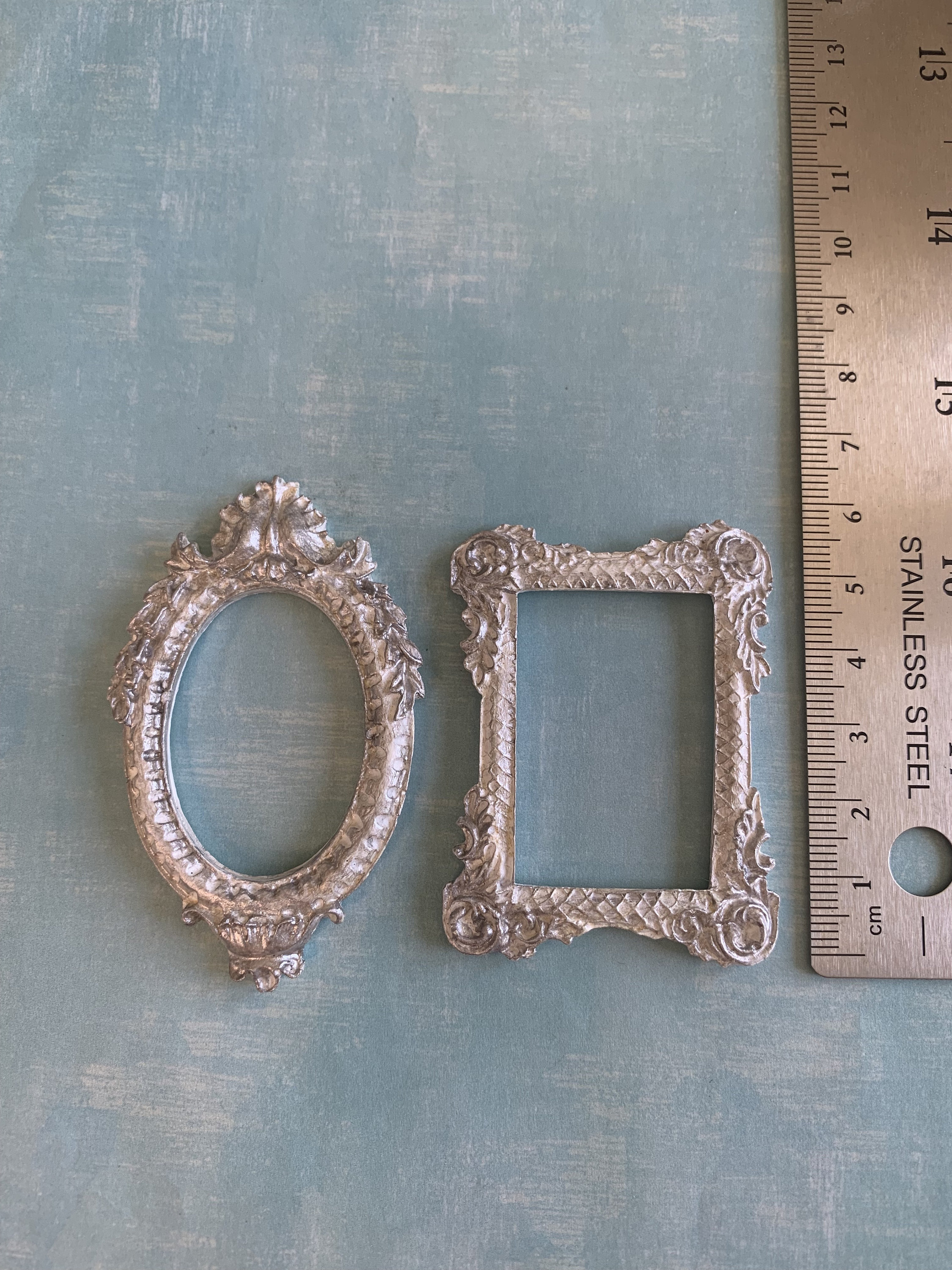 Dollhouse Picture Frame Decor Set of 2 Rectangle and Oval - Etsy