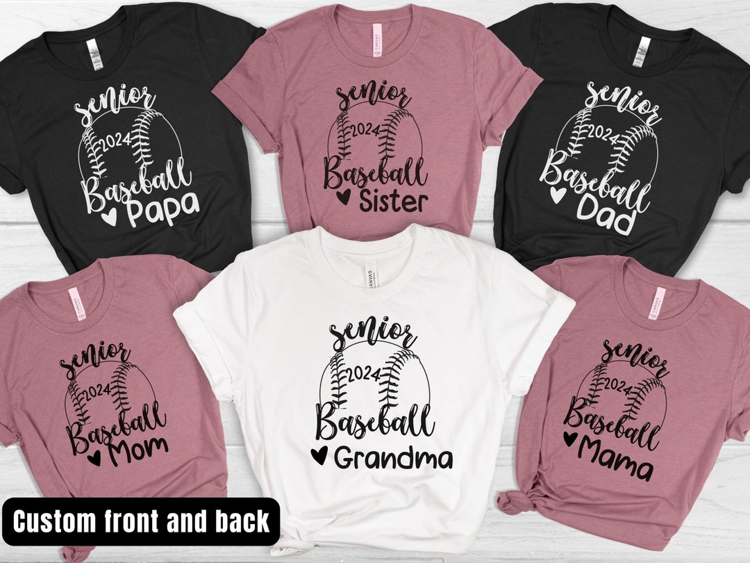 Senior Baseball Family Shirt Matching Senior Night Baseball Tee ...