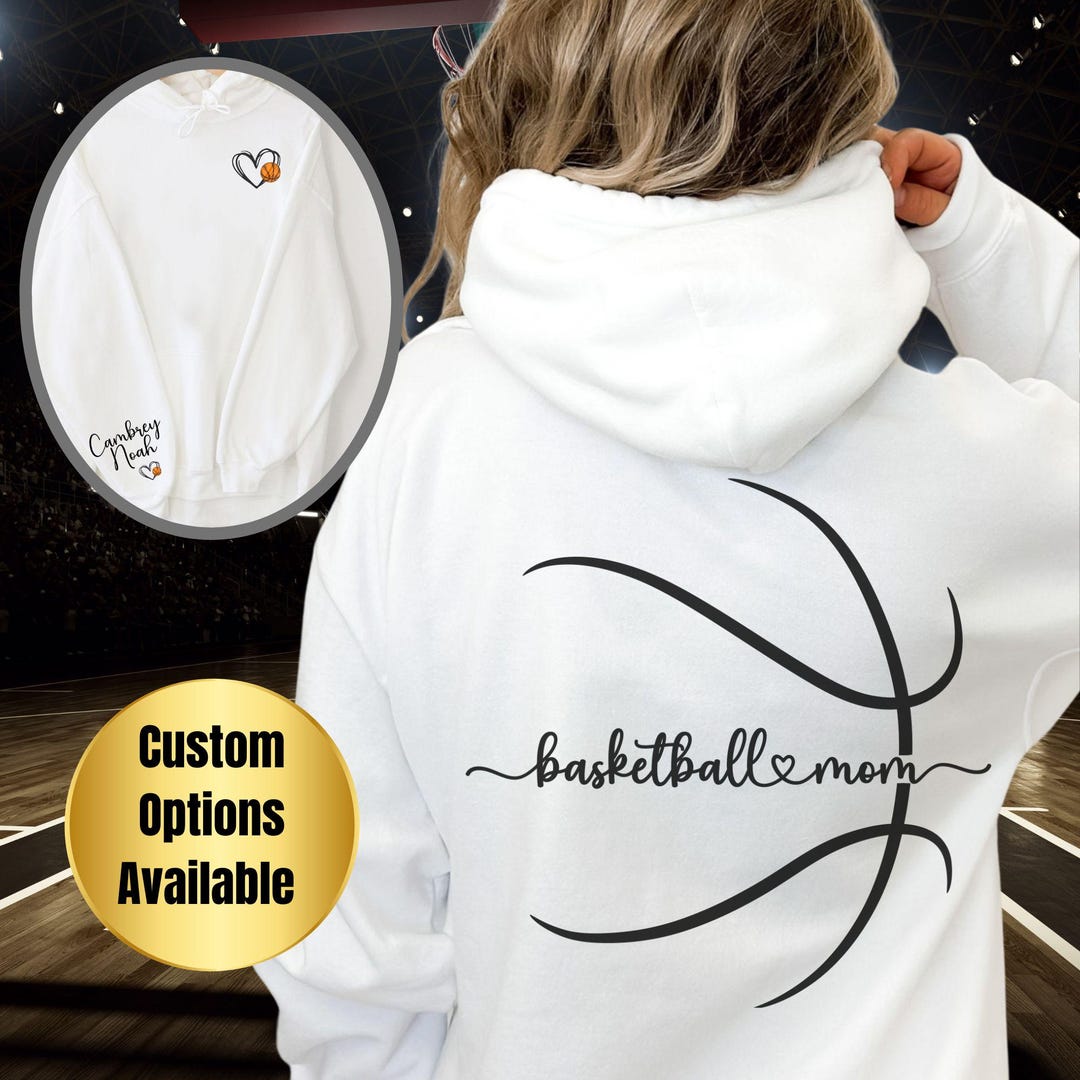 Basketball Mom Sweatshirt With Names and Number Custom Basketball Long ...