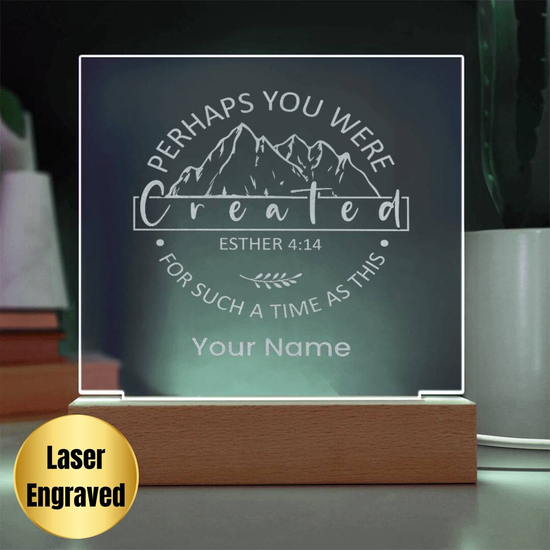 Personalized Bible Verse LED Light Custom Modern Favorite Bible Verse ...