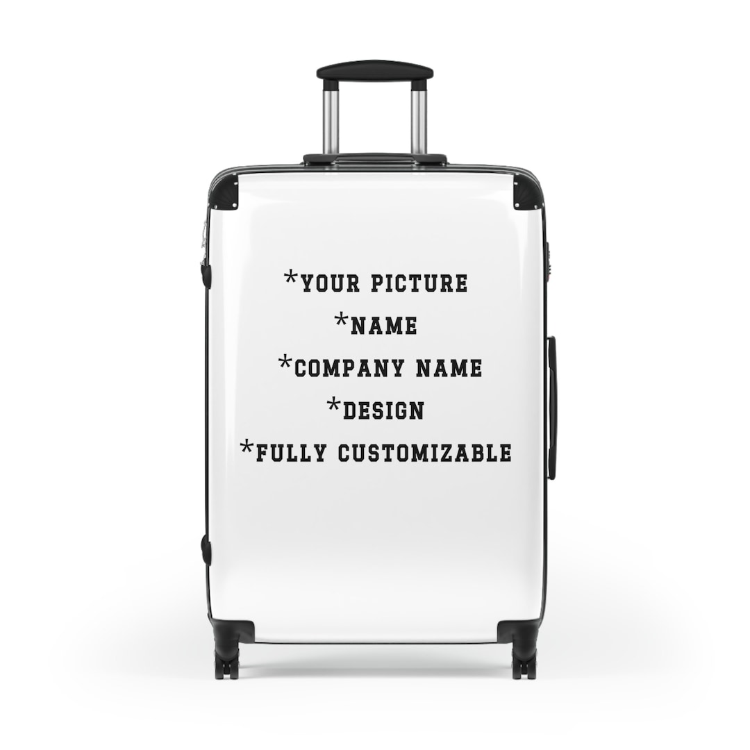Personalized Luggage Custom Roller Bag Hard Side Suitcase With - Etsy