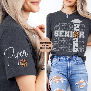 Custom Cheer Shirt for Senior Class of 2026 Senior Cheerleader T-shirt ...