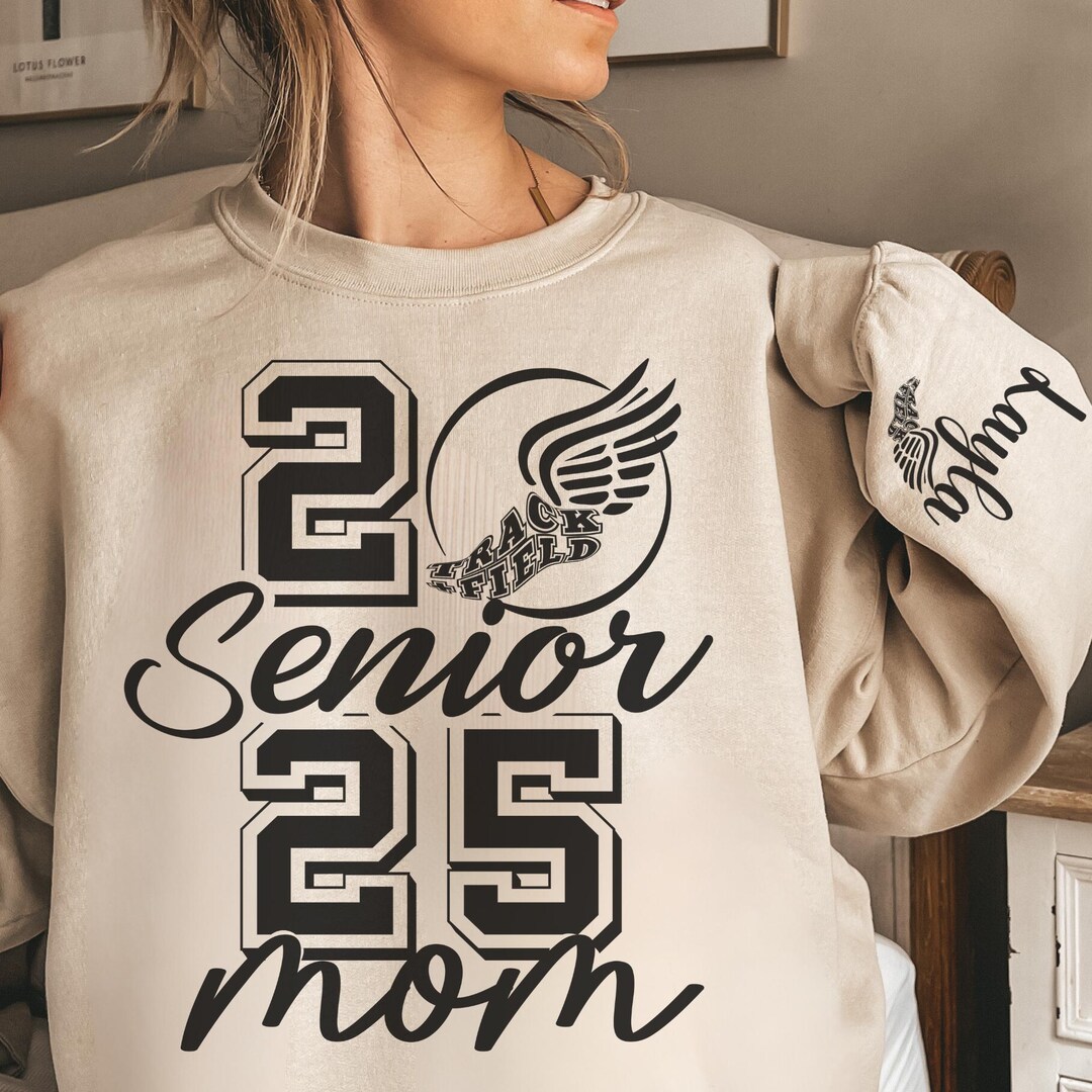 Custom Senior Track and Field Mom Sweatshirt Personalized Track Senior ...