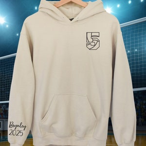 Custom Volleyball Senior Hoodie Personalized Volleyball Senior Night ...