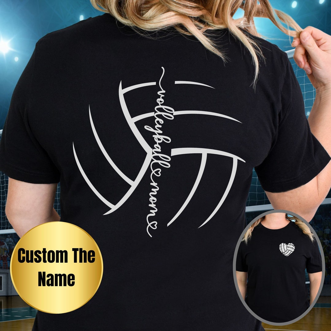Personalized Volleyball Mom Shirt Custom Volleyball Mom T-shirt Gift ...