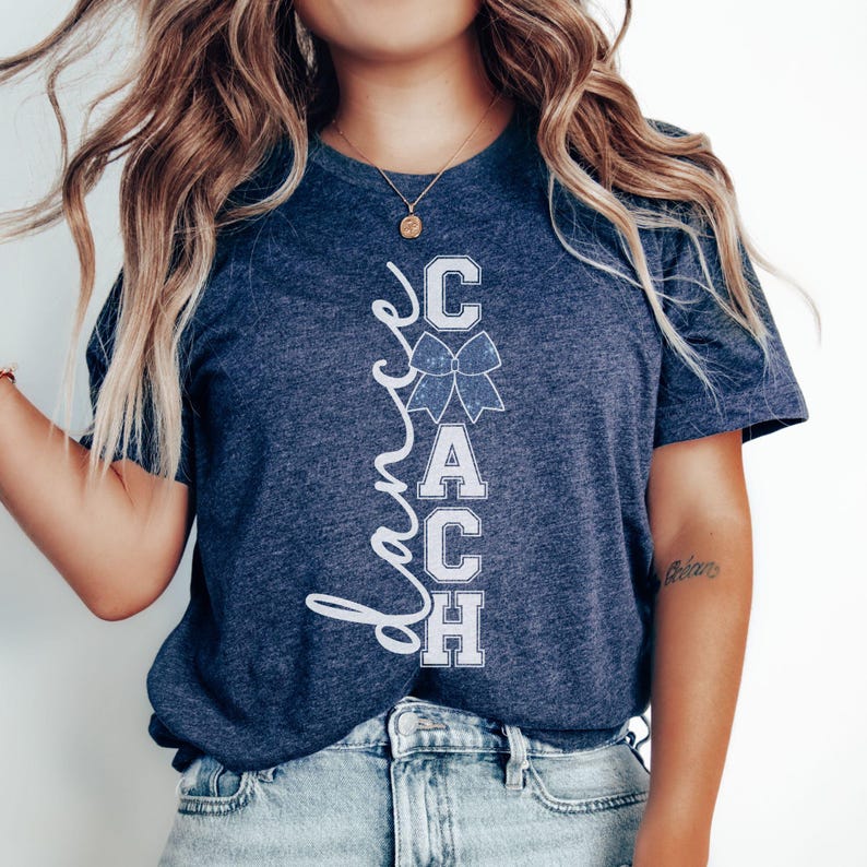 Custom Dance Coach T-shirt: Personalized Dance Competition Team Bow ...