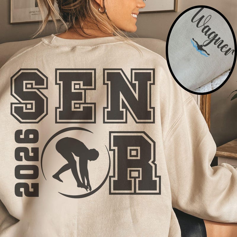 Senior Swim Sweatshirts - Etsy UK