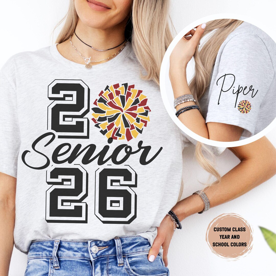 Custom Senior Cheer Shirt: Class of 2026, Personalized Gift - Etsy