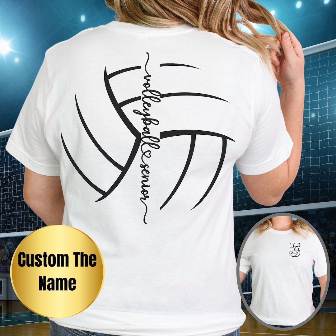 Custom Senior Volleyball Shirt Personalized Volleyball Senior Gift for ...