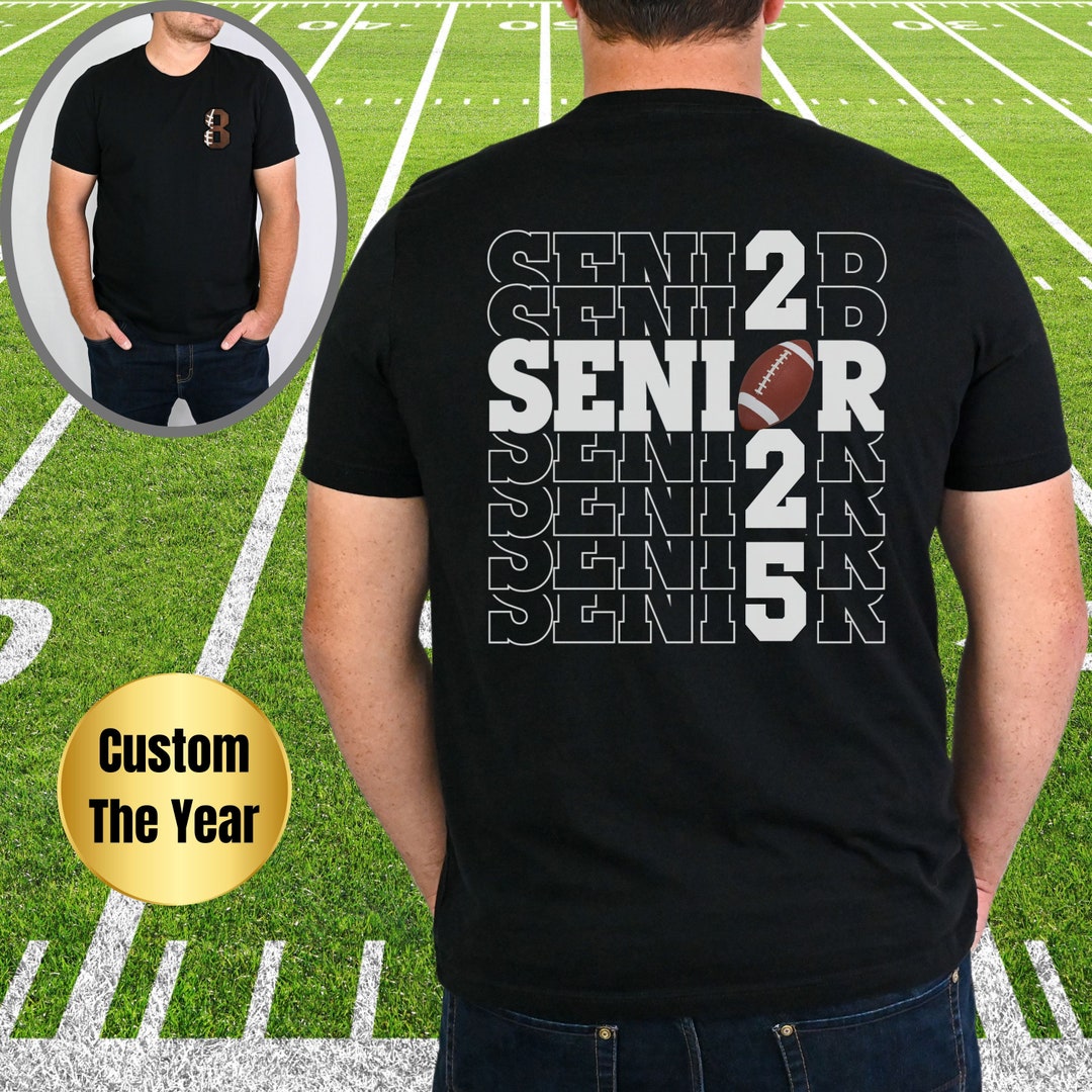 Custom Senior Football Shirt Personalized Name and Number Football ...