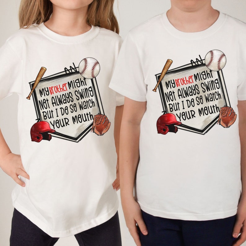 Sister Baseball Shirt, Funny Sibling Tee, Custom Baseball Gift - Etsy