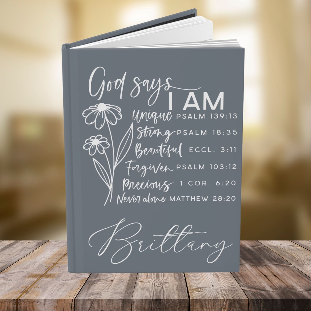 Affirmation Journal Personalized Christian Women's Notebook Custom ...