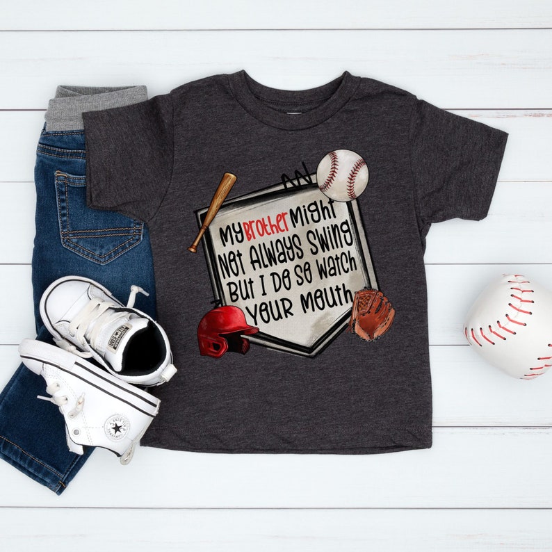Sister Baseball Shirt, Funny Sibling Tee, Custom Baseball Gift - Etsy