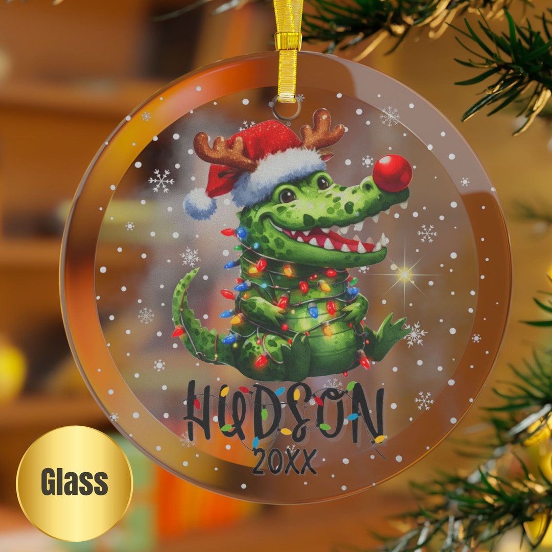 Personalized Alligator Christmas Ornament, Keepsake Gift - Etsy