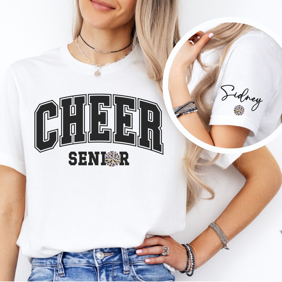 Custom Senior Cheer Shirt: Personalized Cheerleading Gift - Etsy