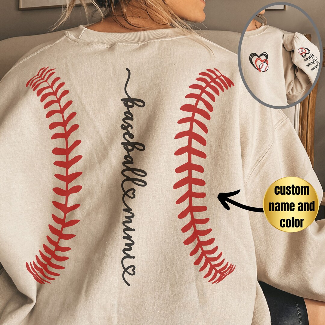 Mimi Baseball Shirt Custom Baseball Long Sleeve Print Sweatshirt for ...