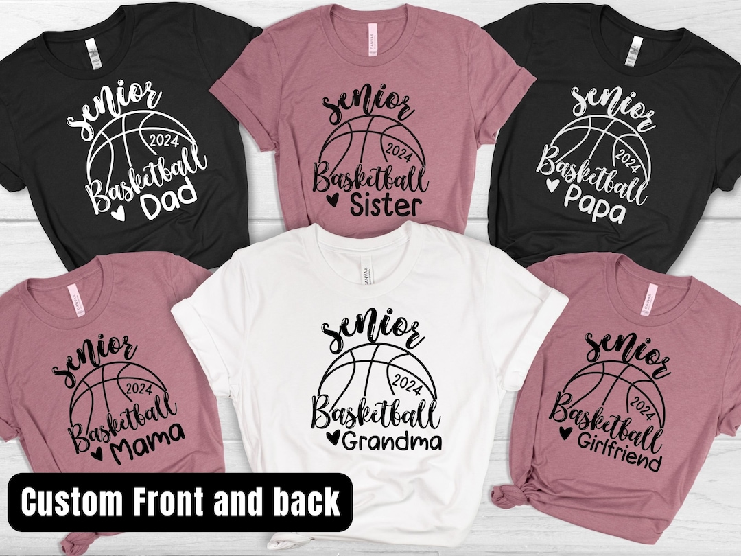 Custom Senior Basketball Shirt Matching Family Senior Night Basketball ...